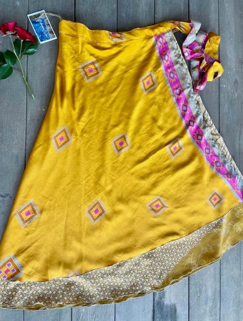 Mirabella - Plus Size Ankle Length Wraparound Skirt | Bohemian Ways